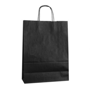 ΤΣΑΝΤΑ ΧΑΡΤΙΝΗ ΣΤΡΙΦΤΟ ΜΑΥΡΟ 18Χ8Χ24 250ΤΕΜ - Food Hellas S.K